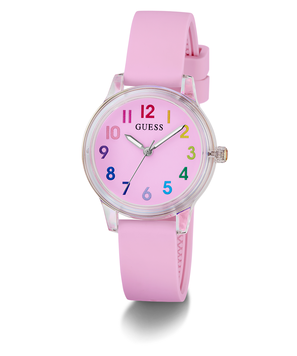 GUESS Kids Pink Clear Transparent Analog Watch - GK0002G11 | GUESS ...