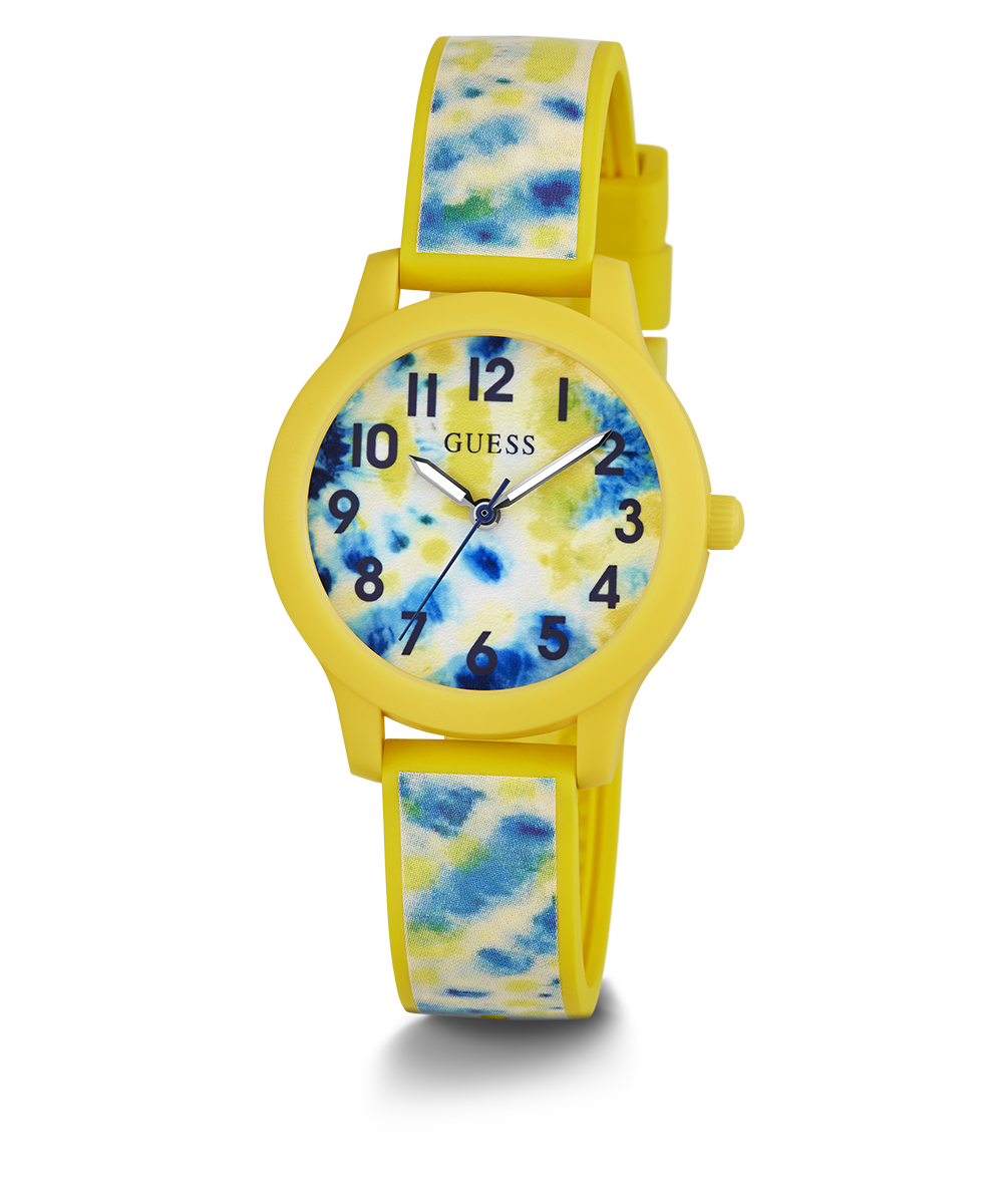 GUESS Kids Tie Dye Yellow Analog Watch - GK0003L1 | GUESS Watches US