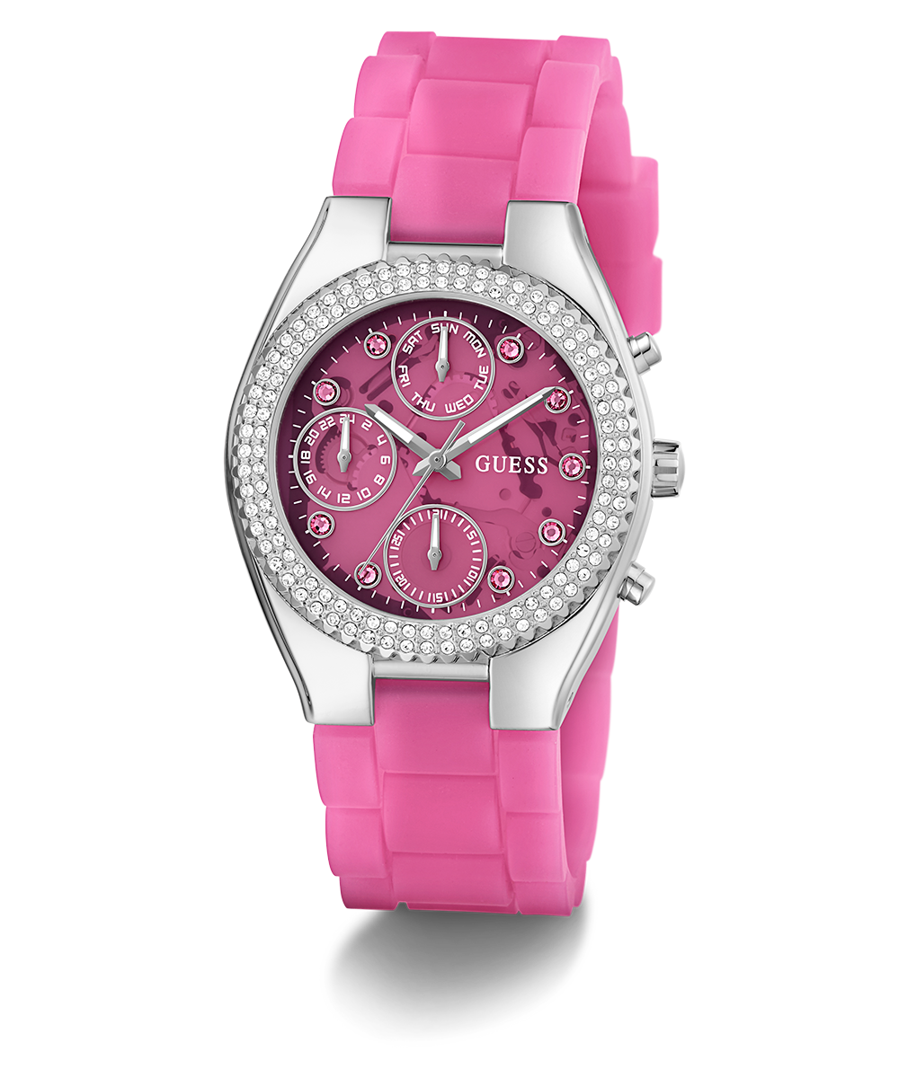 GUESS Ladies Sparkling Pink Limited Edition Watch - GW0032L5 | GUESS ...