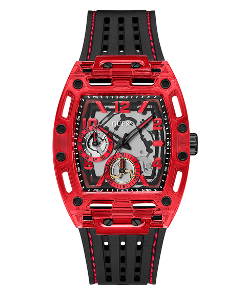 GUESS Mens Black Red Multi-function Watch - GW0499G4 | GUESS Watches US