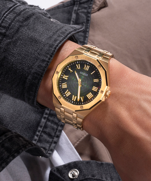 GUESS Mens Gold Tone Analog Watch - GW0575G2 | GUESS Watches US
