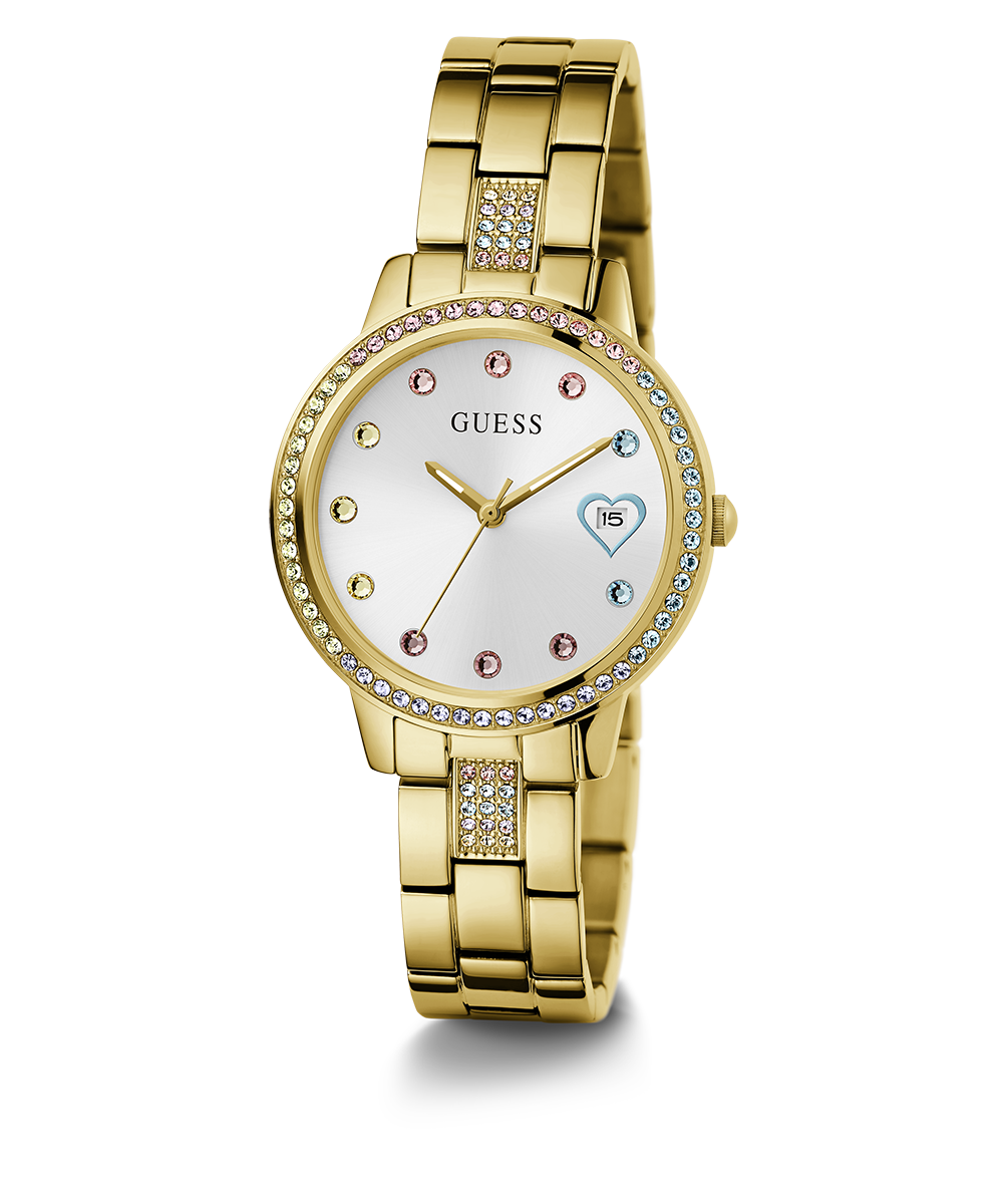 GUESS Ladies Gold Tone Date Watch - GW0657L2 | GUESS Watches US