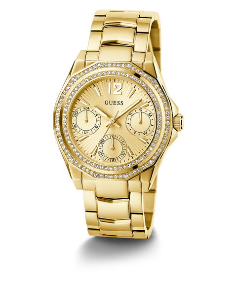 GUESS Ladies Gold Tone Multi-function Watch - GW0685L2 | GUESS Watches US