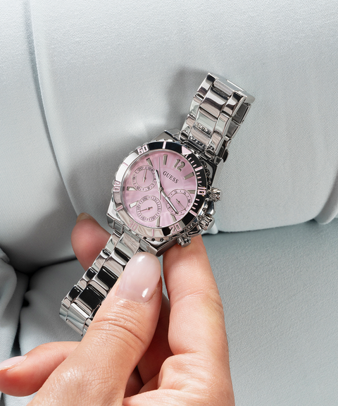 GUESS Ladies Silver Tone Multi-function Watch - GW0696L1 | GUESS Watches US