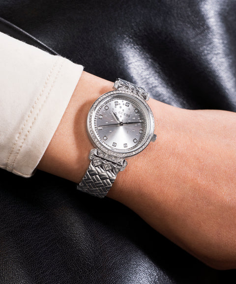 GUESS Ladies Silver Tone Analog Watch - GW0763L1 | GUESS Watches US
