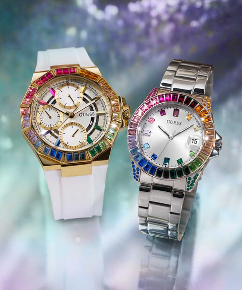 GUESS Ladies Silver Tone Day/Date Watch - GW0475L4 | GUESS Watches US