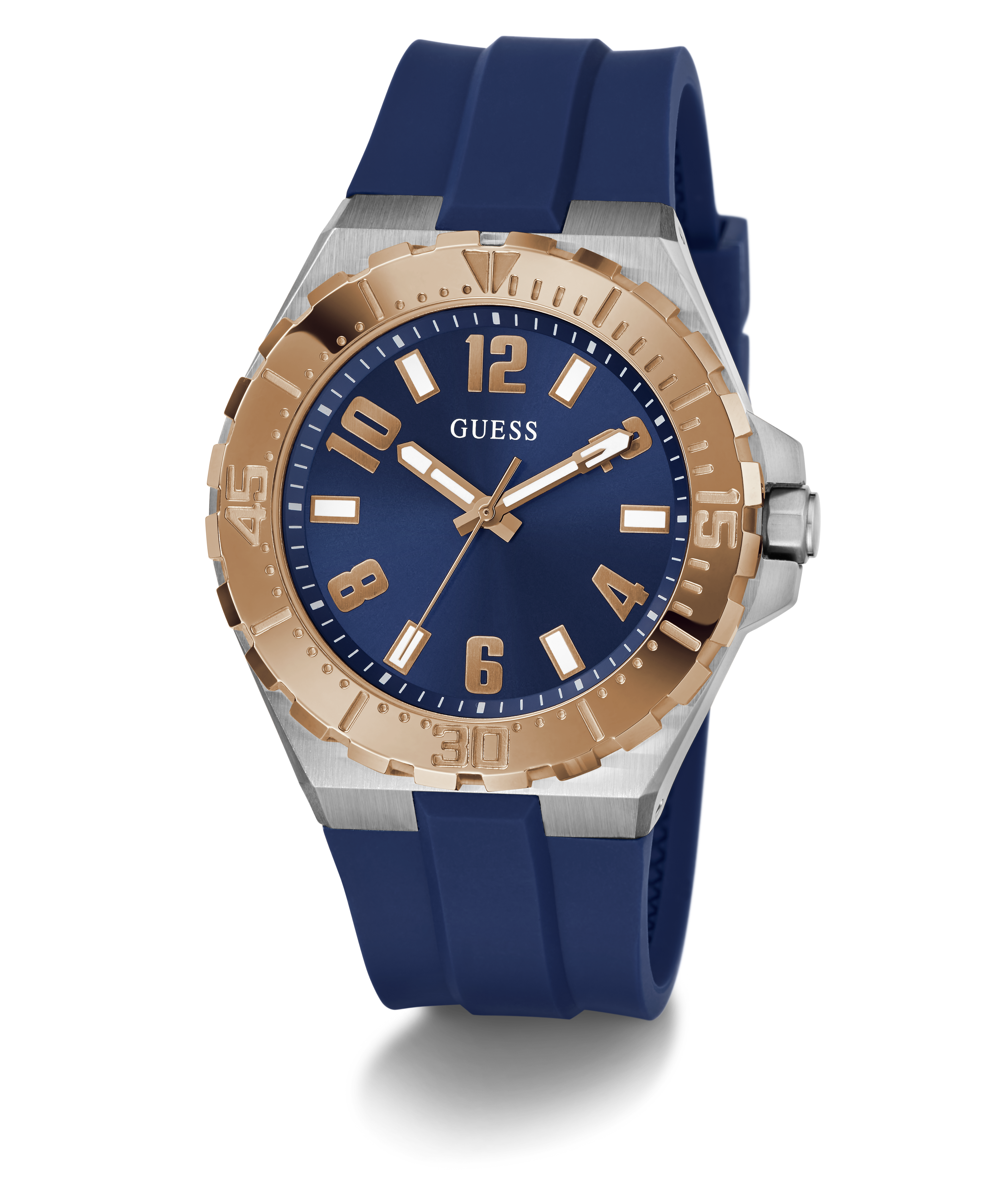 GUESS Mens Blue 2-Tone Analog Watch - GW0906G3 | GUESS Watches US