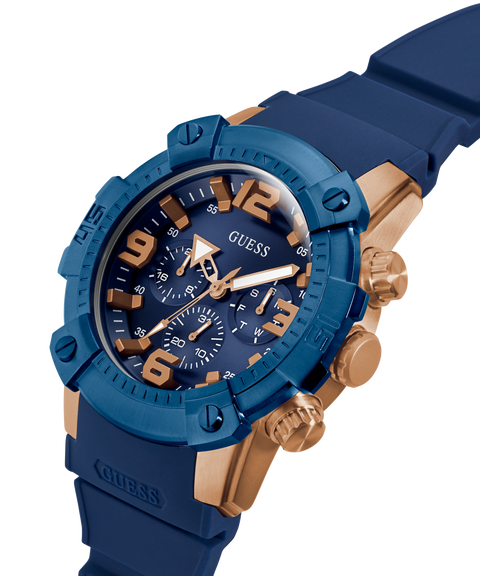 GUESS Mens Blue 2-Tone Multi-function Watch - GW0911G2 | GUESS Watches US