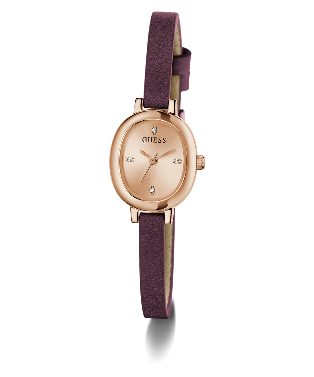 GUESS Ladies Red Rose Gold Tone Analog Watch - GW0925L3 | GUESS Watches US