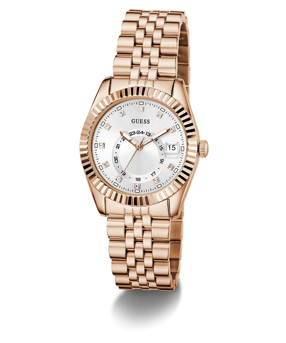 GUESS Ladies Jada Rose Gold Tone Multi-function Date Watch - GW0936L4 ...