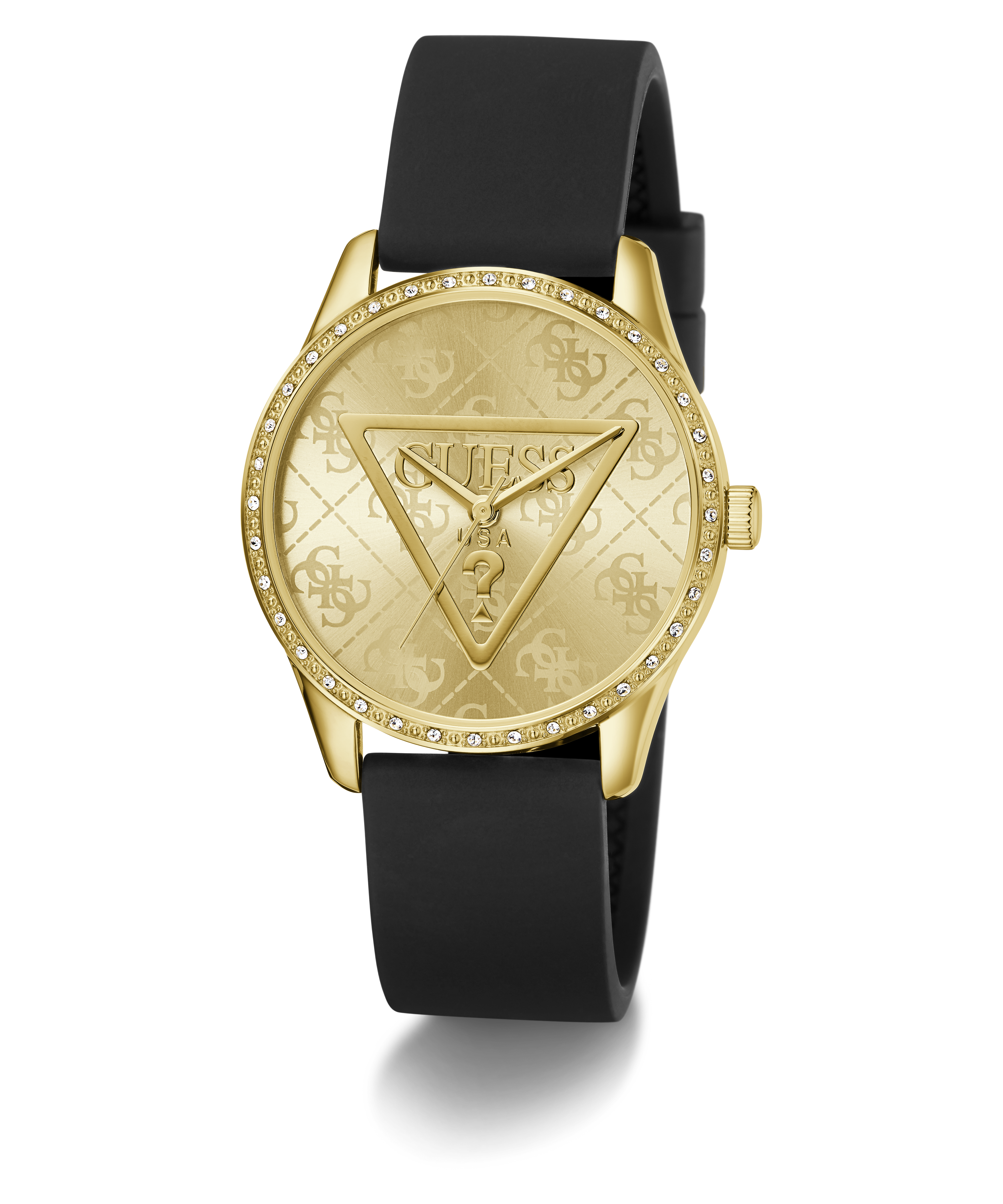 GUESS Ladies Black Gold Tone Analog Watch - GW0942L2 | GUESS Watches US