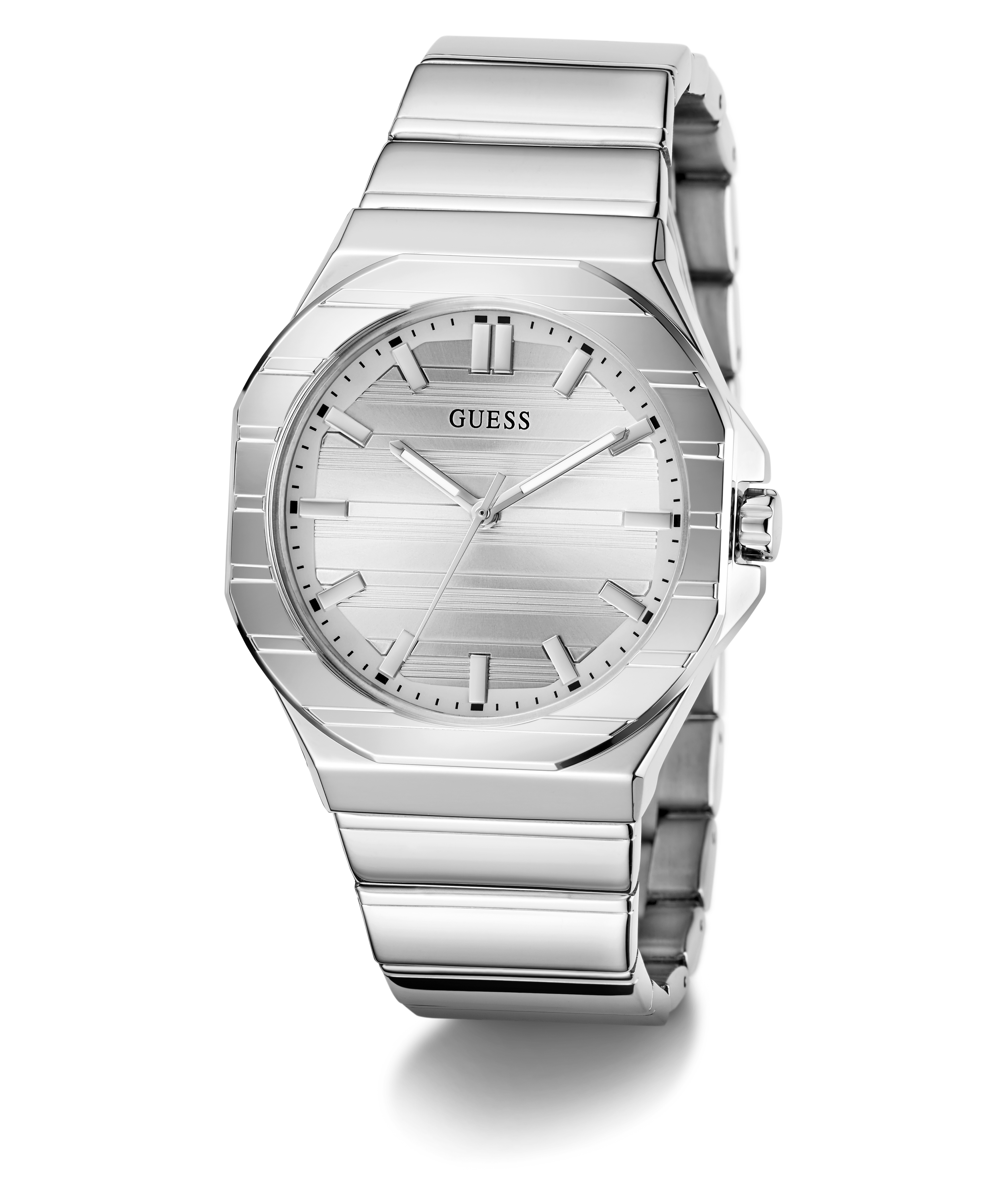 GUESS Mens Jaq Silver Tone Analog Watch - GW1070G1 | GUESS Watches US