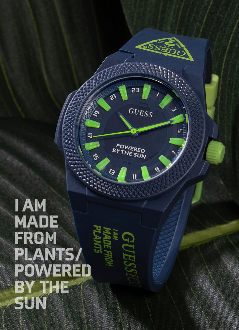 ECO-FRIENDLY MADE FROM PLANTS BLUE WATCH - GW0587L2 | GUESS Watches US