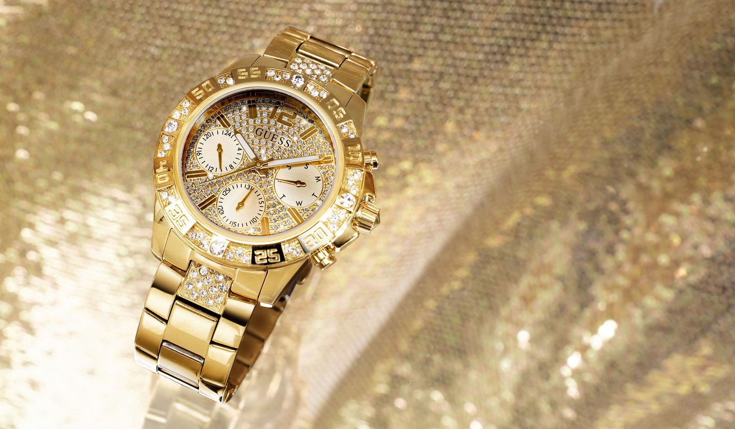 GUESS Ladies Gold Tone Multi-function Watch - GW0771L2 | GUESS Watches US