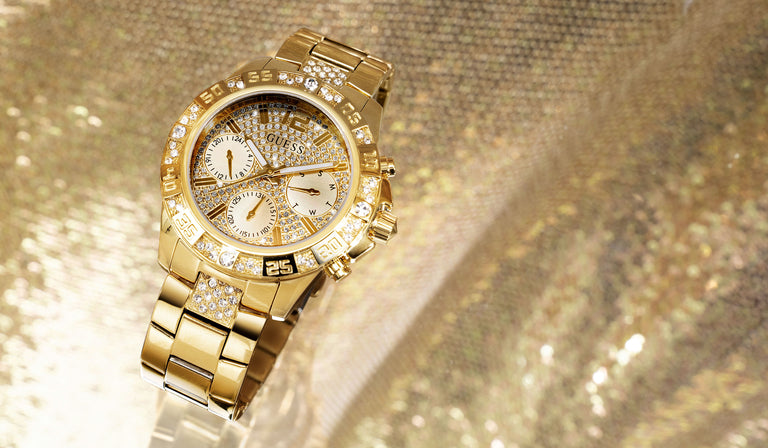 GUESS Ladies Gold Tone Multi-function Watch - GW0771L2 | GUESS Watches US