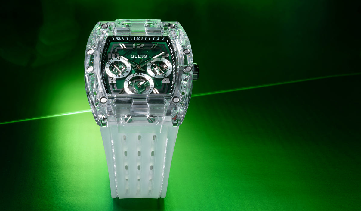 GUESS Mens Clear Multi-function Watch - GW0499G8 | GUESS Watches US