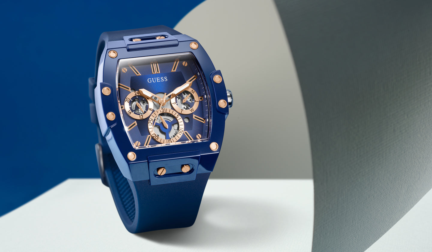 GUESS Mens Blue Multi-function Watch - GW0203G7 | GUESS Watches US