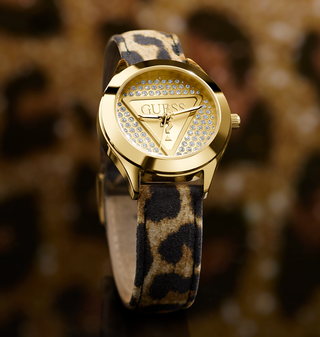 GUESS Ladies Leopard Gold Tone Analog Watch - GW0745L2 | GUESS Watches US