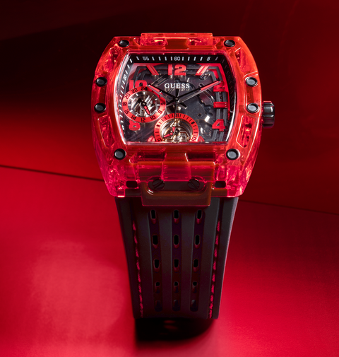 GUESS Mens Black Red Multi-function Watch - GW0499G4 | GUESS Watches US