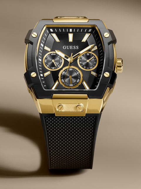 GUESS Mens Blue Rose Gold Tone Multi-function Watch - GW0786G2 | GUESS ...