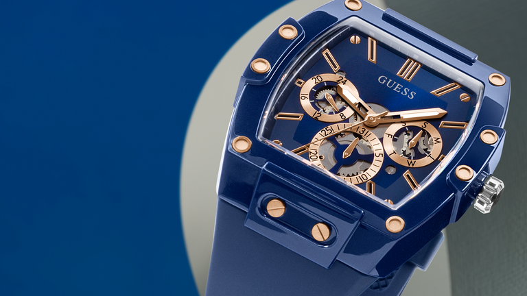 GUESS Mens Blue Multi-function Watch - GW0203G7 | GUESS Watches US