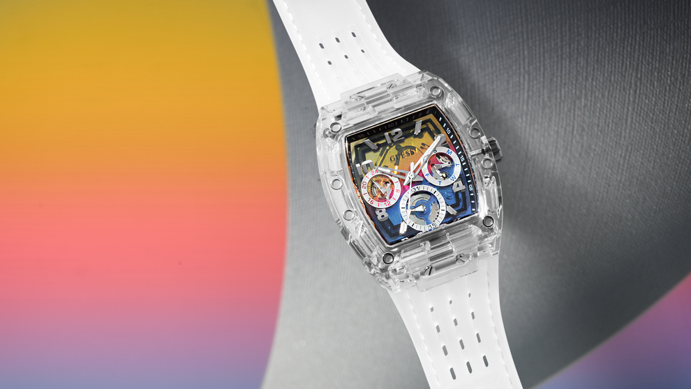 GUESS Mens Clear Multi-function Watch - GW0499G3 | GUESS Watches US