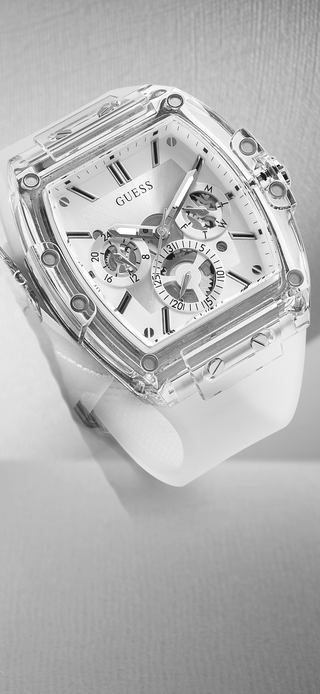 GUESS Mens Clear Multi-function Watch - GW0203G1 | GUESS Watches US