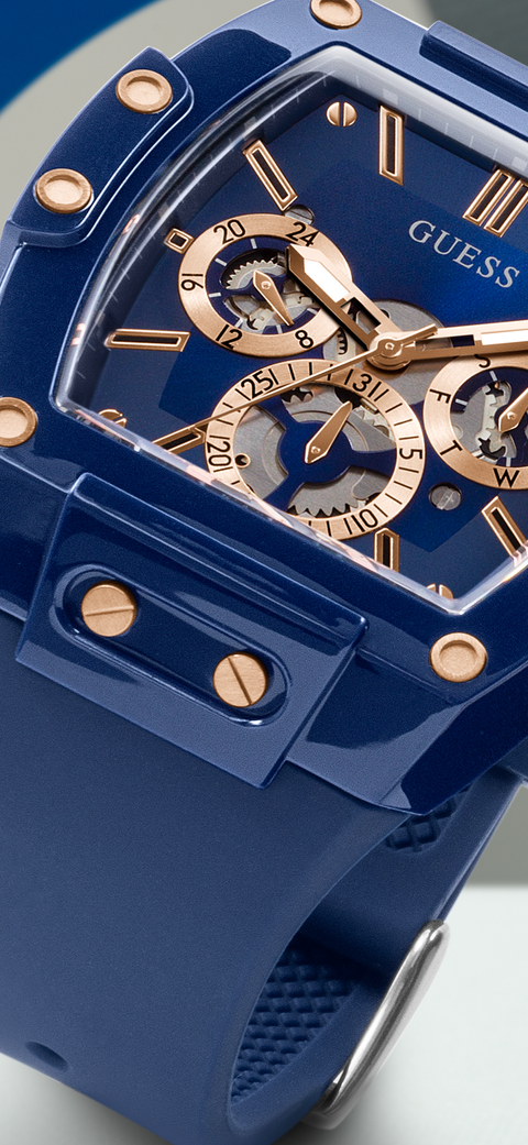 GUESS Mens Blue Multi-function Watch - GW0203G7 | GUESS Watches US