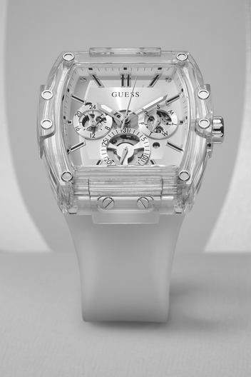 GUESS Mens Clear Multi-function Watch - GW0499G8 | GUESS Watches US