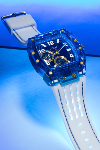 GUESS Mens Clear Multi-function Watch - GW0203G1 | GUESS Watches US