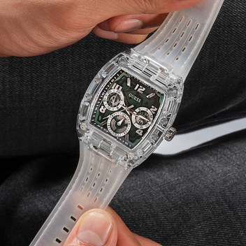 GUESS Mens Clear Multi-function Watch - GW0499G8 | GUESS Watches US