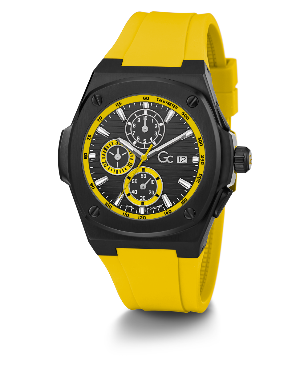 Kessel Racing x Gc Limited Edition 44mm Yellow Men's Watch - Y99006G2MF ...