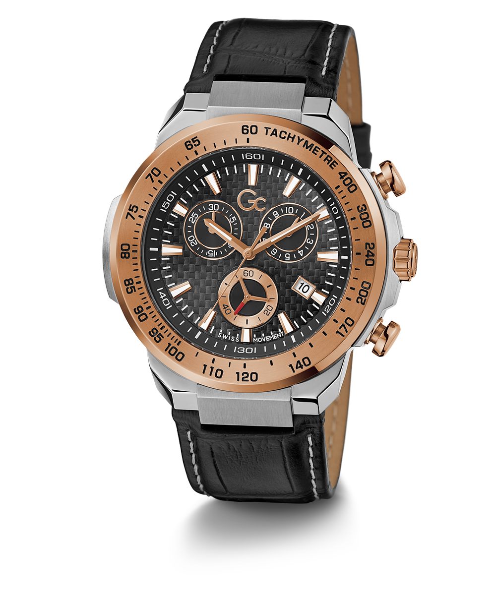 Gc First Class Chrono Leather - Z35003G4MF | GUESS Watches US