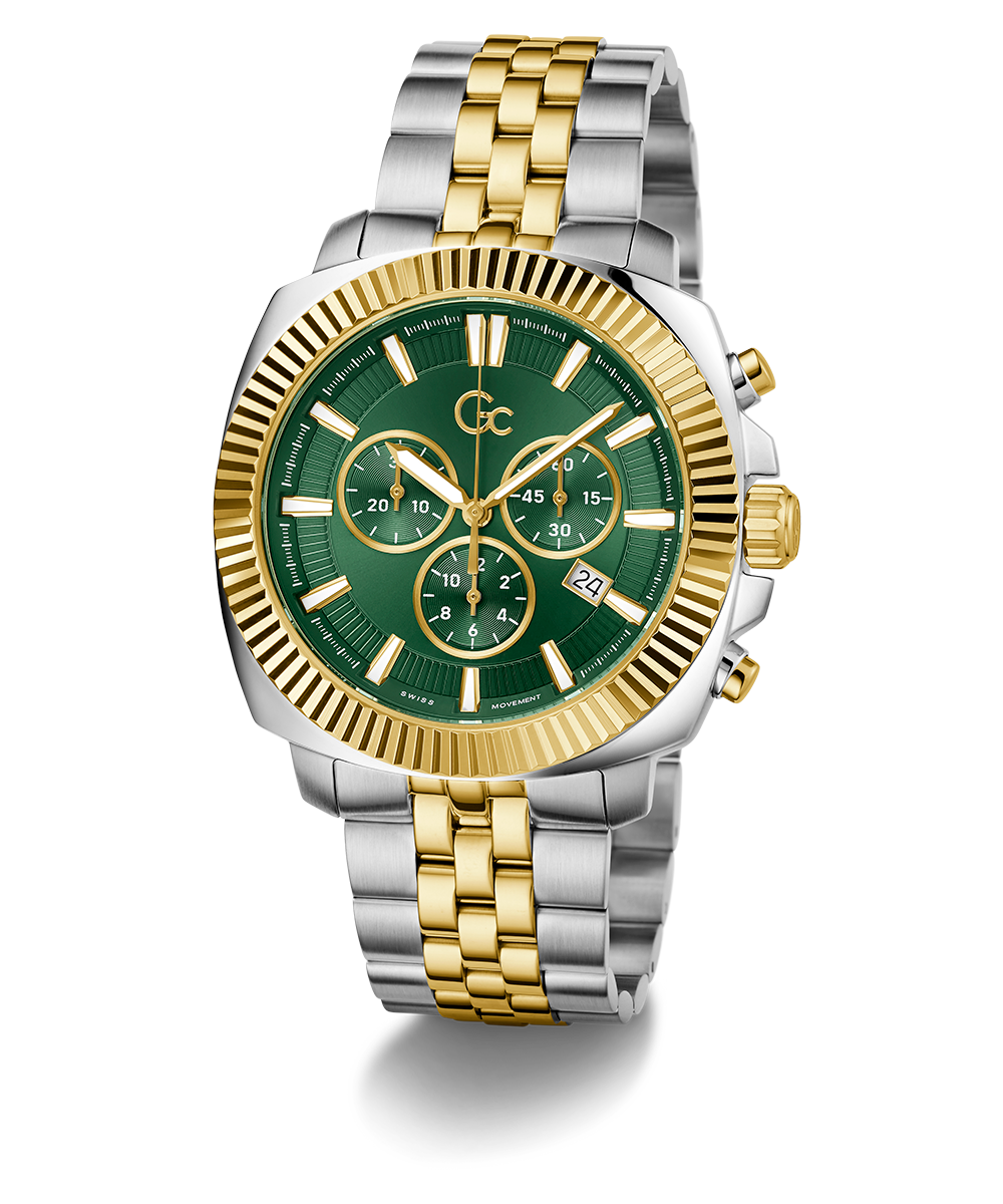 Gc Flair Coussin Chrono Metal - Z46002G9MF | GUESS Watches US