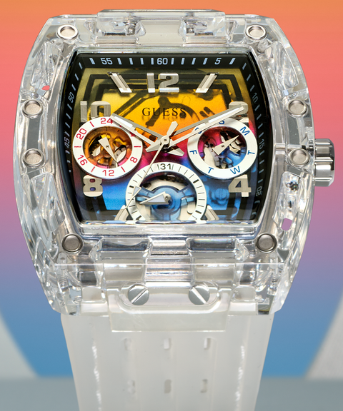 GUESS Mens Clear Multi-function Watch - GW0203G1 | GUESS Watches US