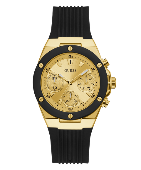 GUESS Ladies Black Gold Tone Multi-function Watch - GW0030L2 | GUESS ...