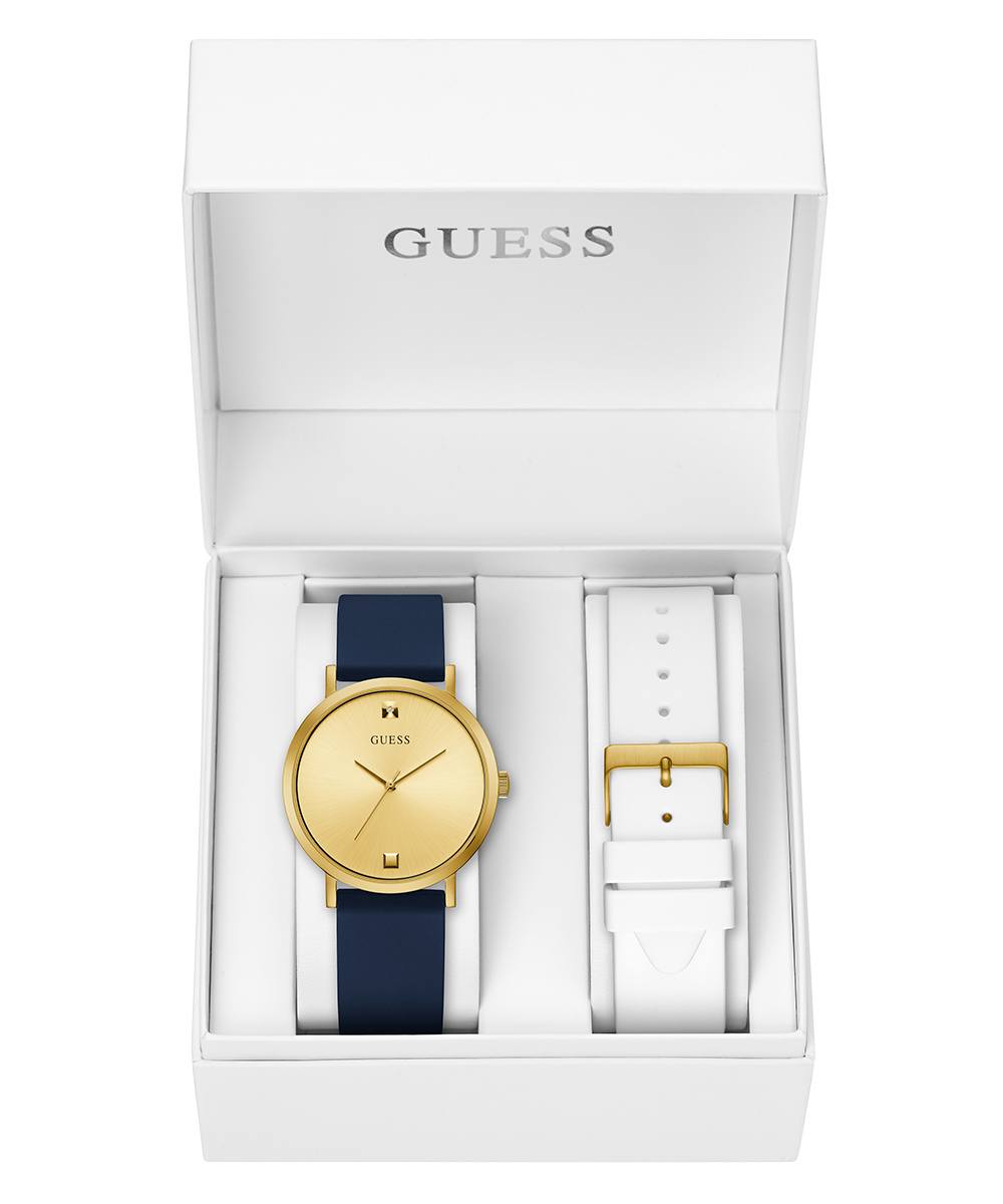 GUESS Mens Black Gold Tone Analog Watch Gift Set - GW0350G1 | GUESS ...