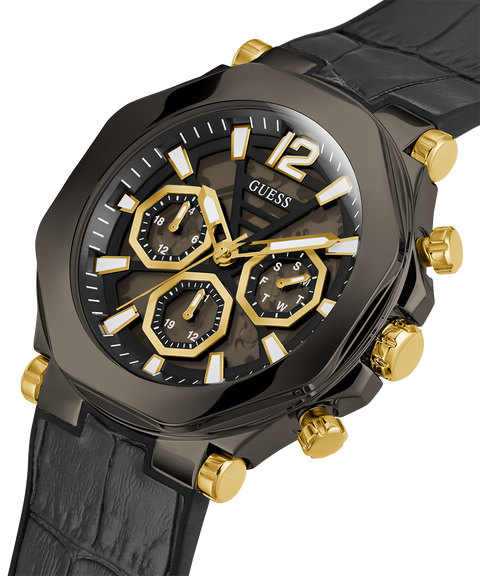 GUESS Mens Black Gunmetal Multi-function Watch - GW0492G1 | GUESS ...