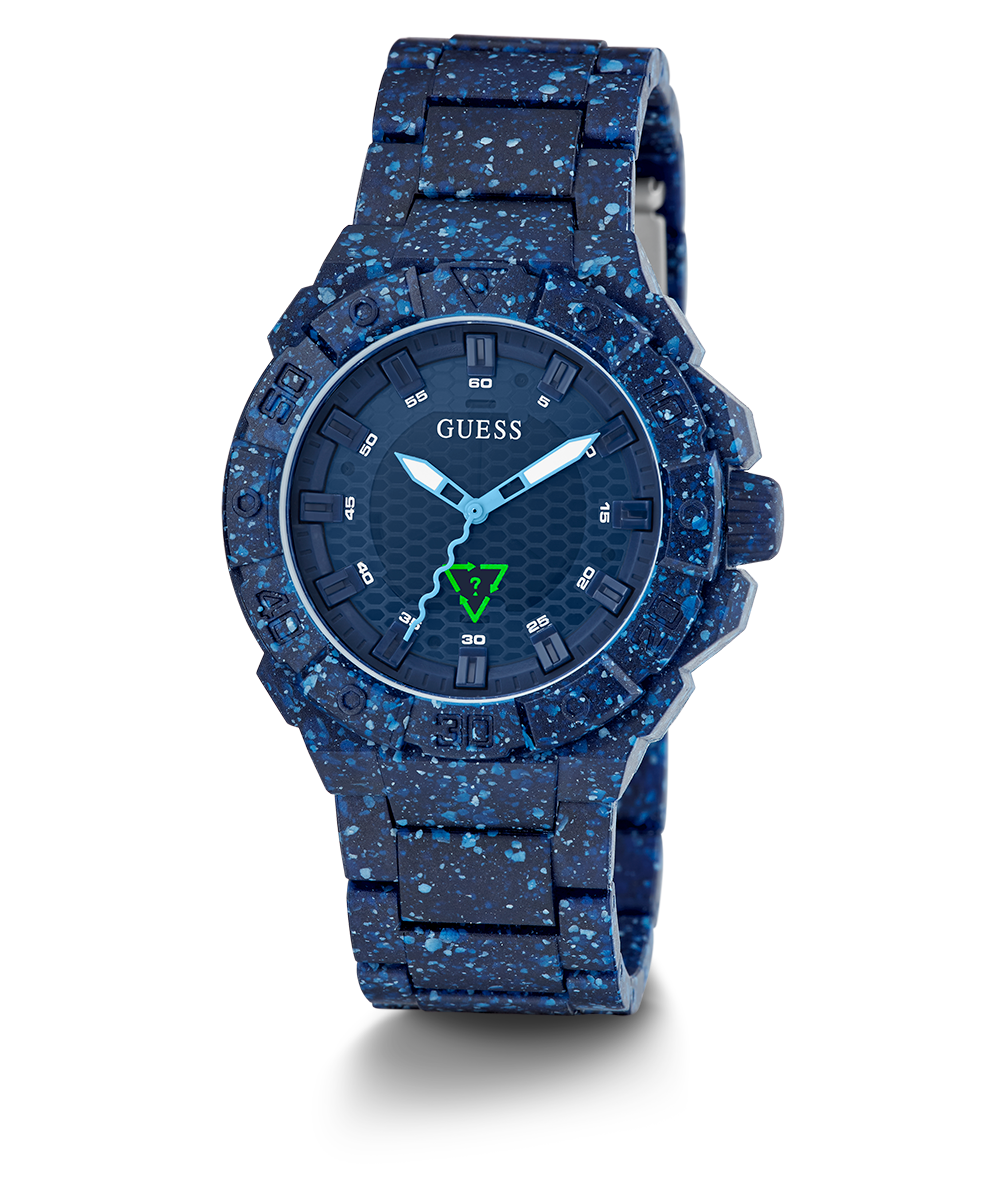 ECO-FRIENDLY #TIDE OCEAN PLASTIC NAVY WATCH - GW0507G1 | GUESS Watches US